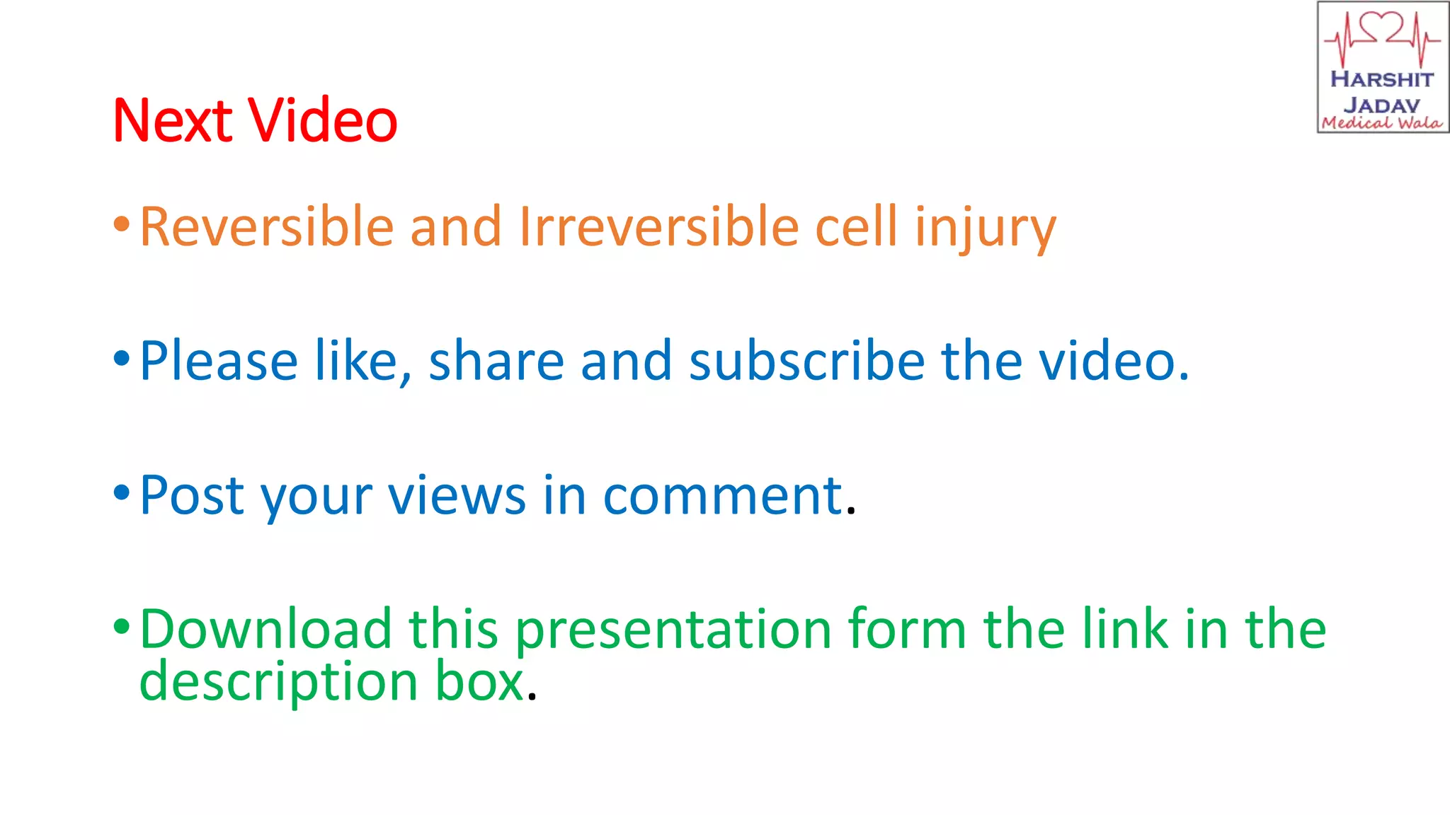 Cell injury and Cellular Adaptation: Pathology | PPTX