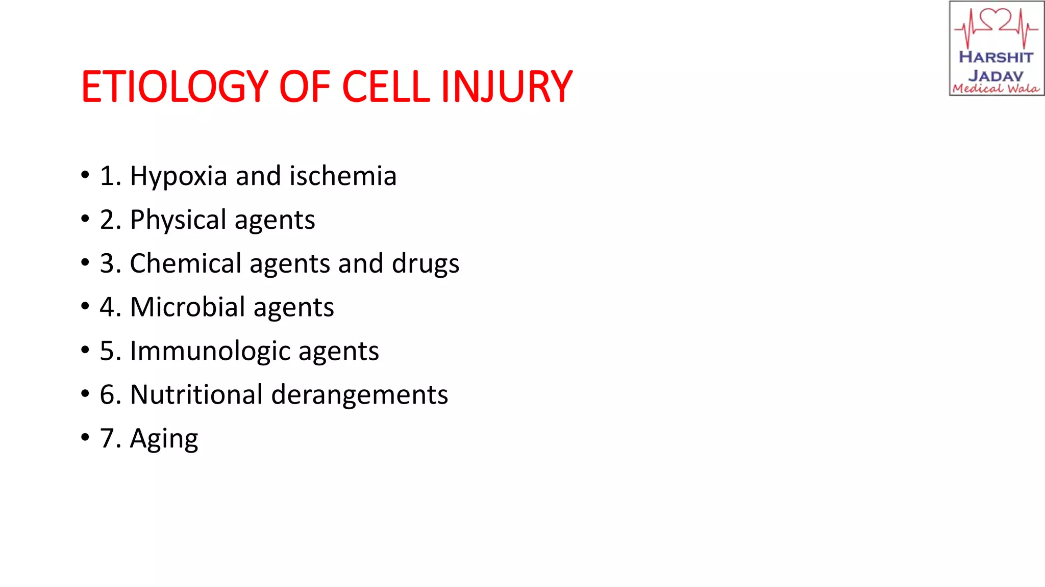 Cell injury and Cellular Adaptation: Pathology | PPTX