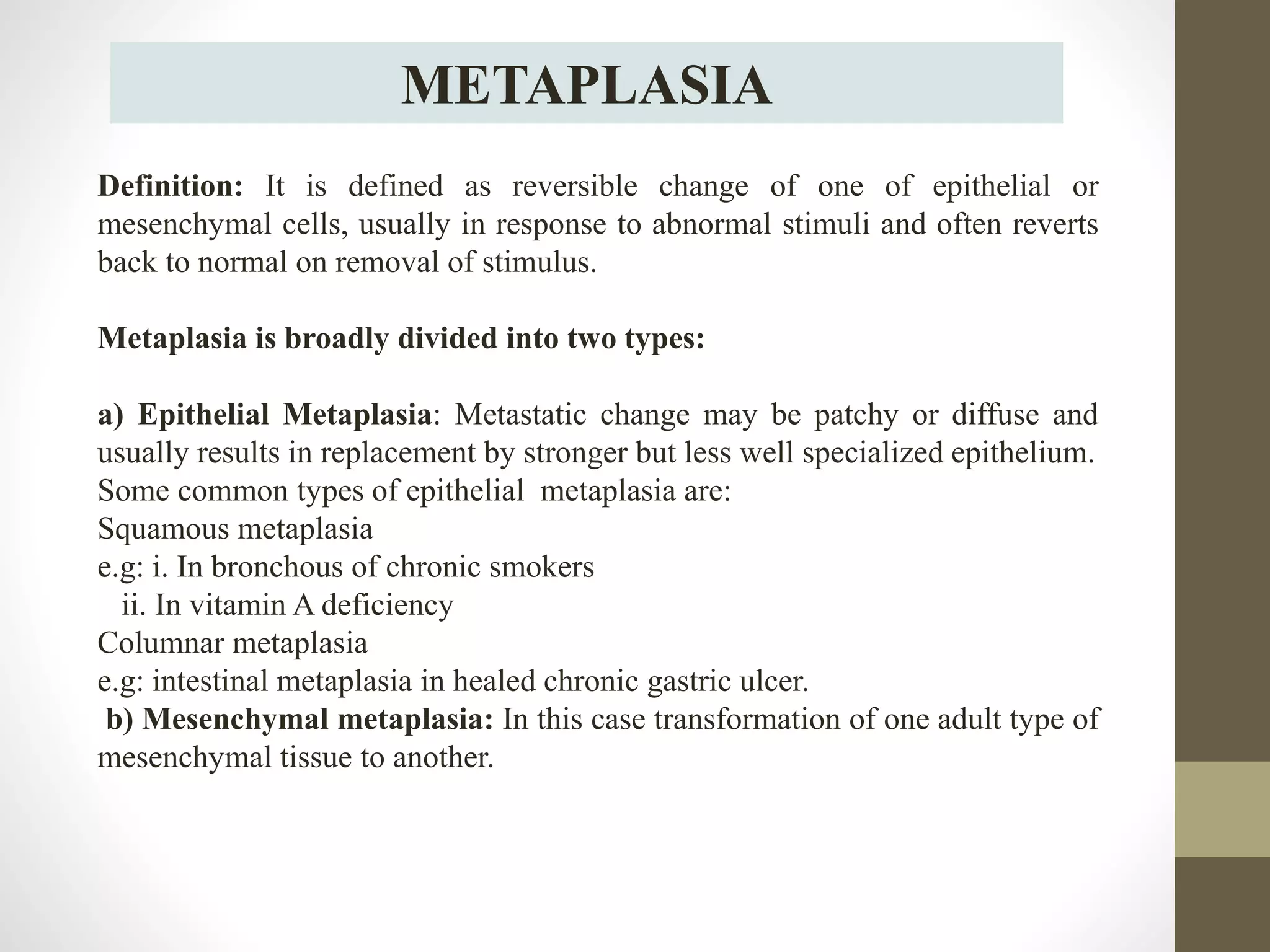 Basic principles of Cell injury and Adaptation | PPTX