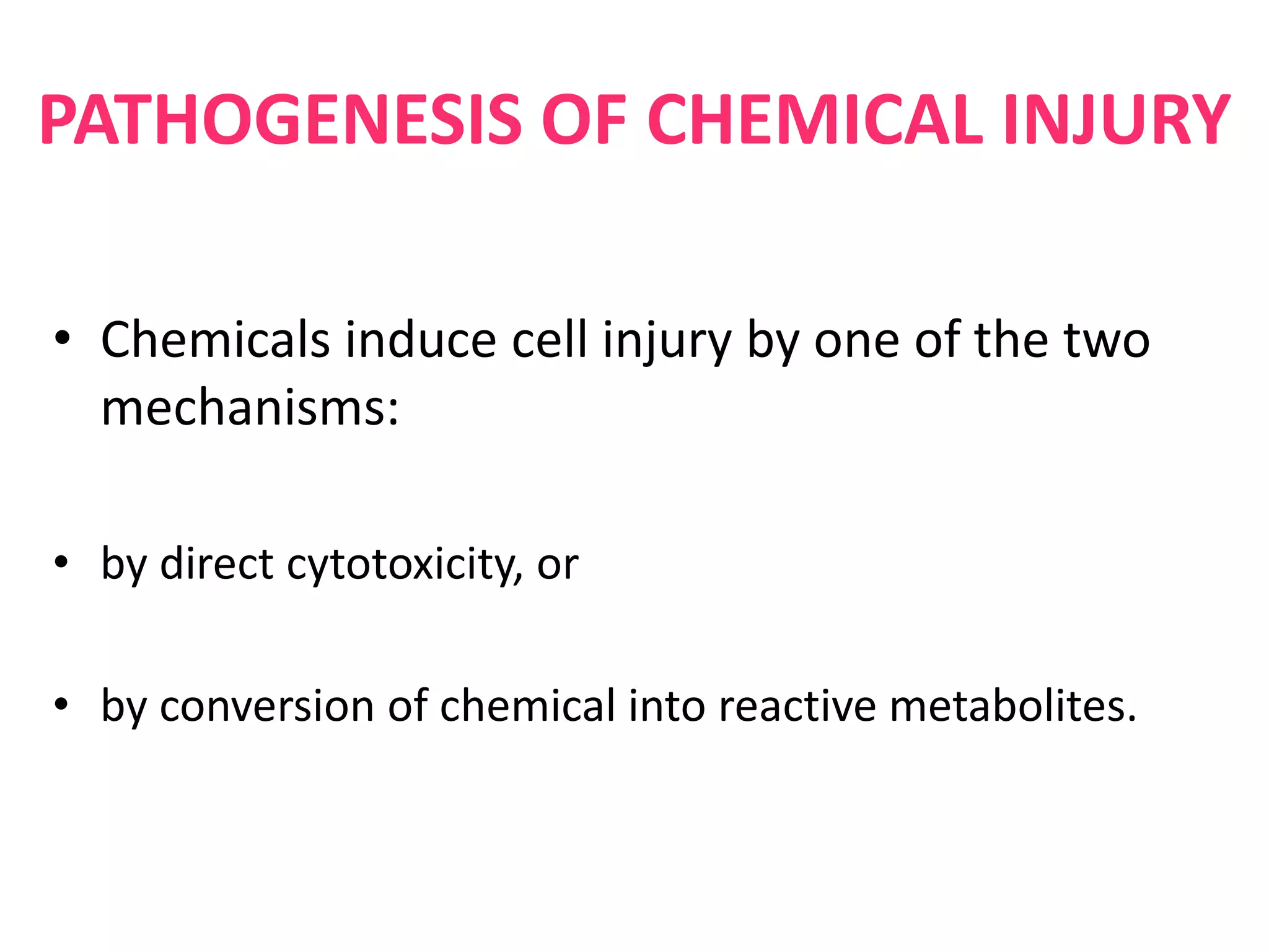 Pathogenesis of Cell Injury | PPTX