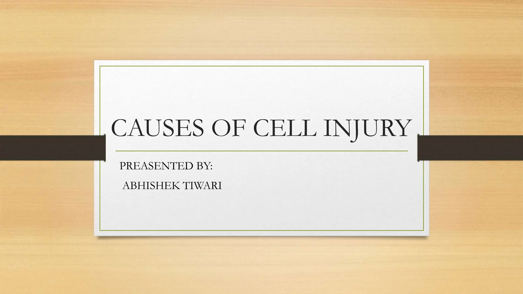 Cell Injury Pathology.pptx . | PPTX