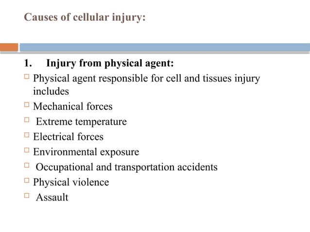 Cell Injury ppt of pathophysiology best ppt | PPTX