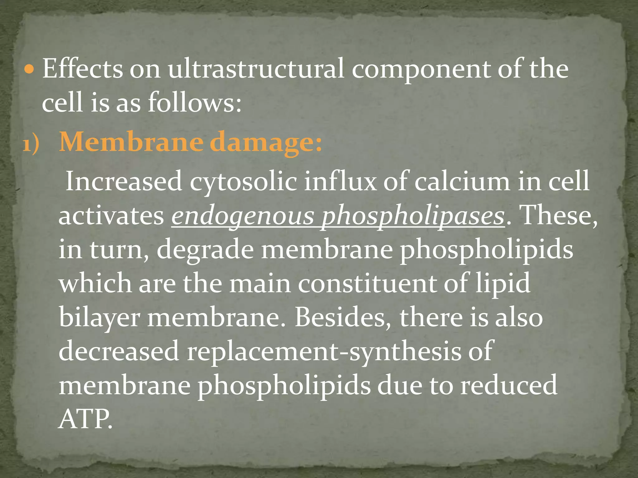 Cell injury etiology and pathogenesis | PPTX