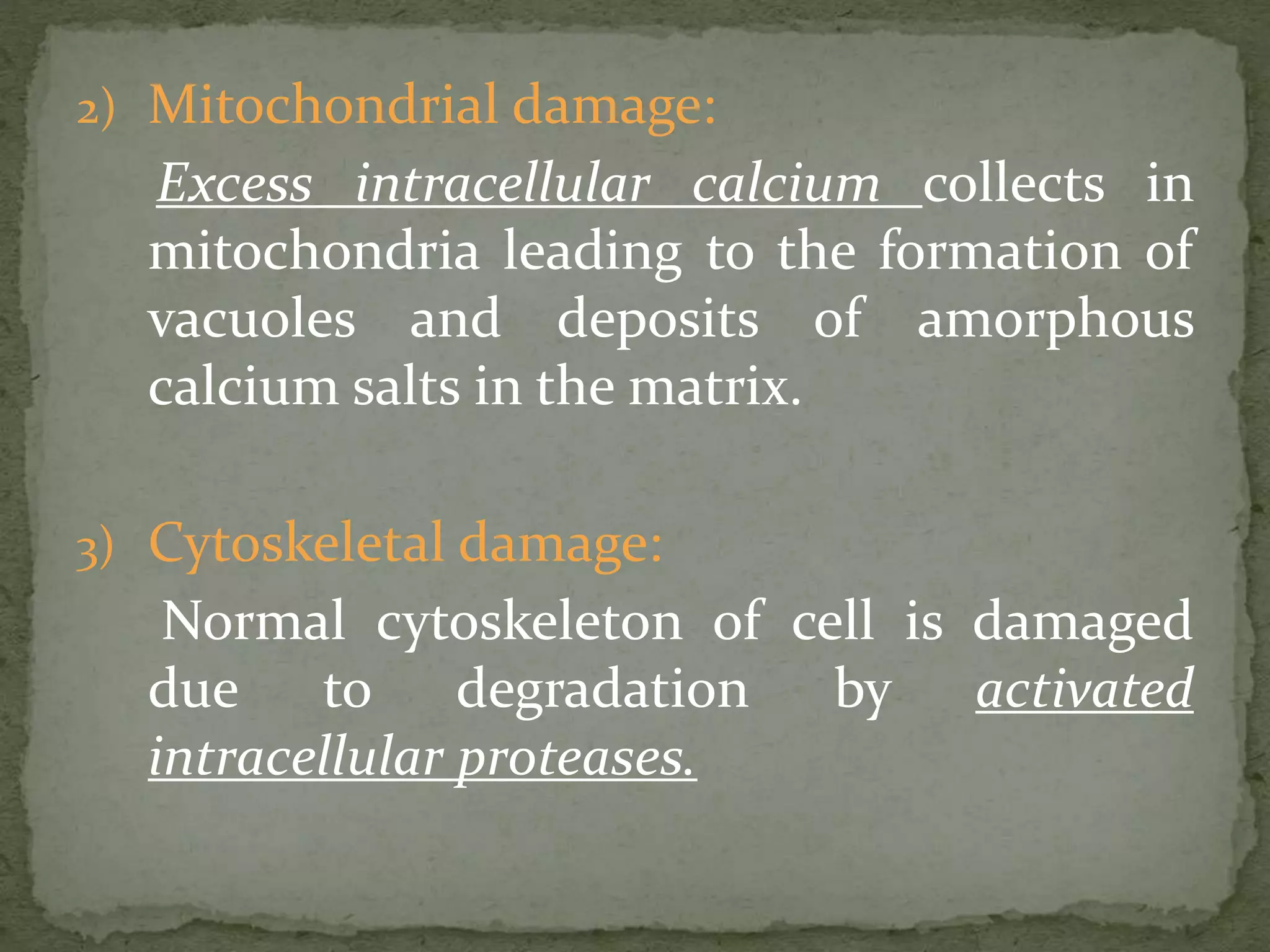 Cell injury etiology and pathogenesis | PPTX
