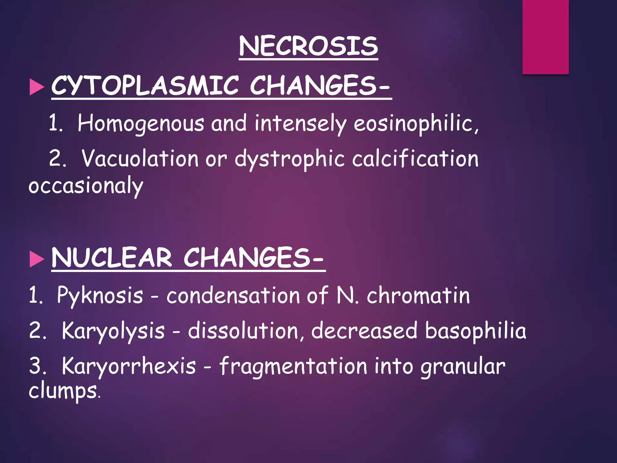 Cell injury-I Overview of cellular necrosis | PPTX