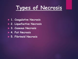 Cell injury-I Overview of cellular necrosis | PPTX