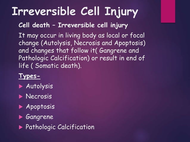 Cell injury-I Overview of cellular necrosis | PPTX
