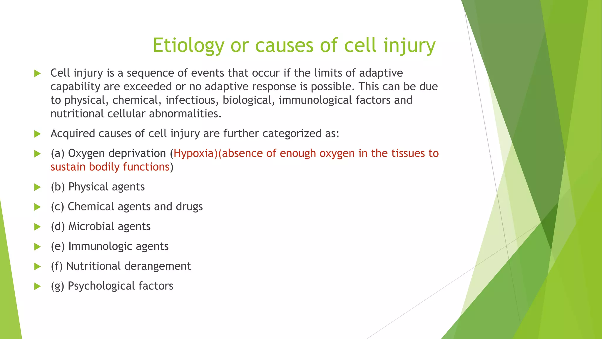 Cell injury | PPTX