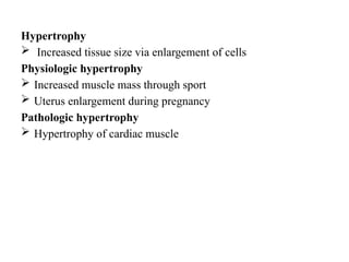 CELL INJURY and Adaptation with its types and examples | PPTX