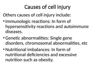 CELL INJURY MBBS YEAR 4 PATHOLOGY 1 .pptx | Diseases and Conditions ...