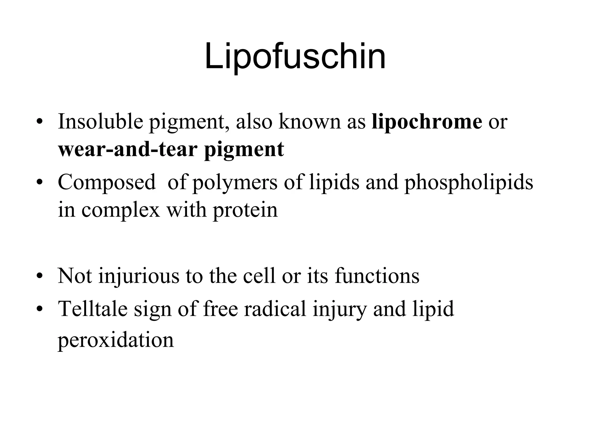 Cell injury : Intracellular accumulations | PPTX
