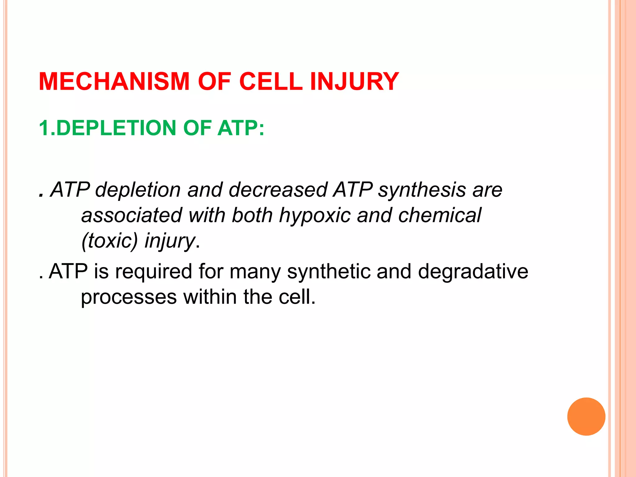 Cell injury and degenerations | PPTX