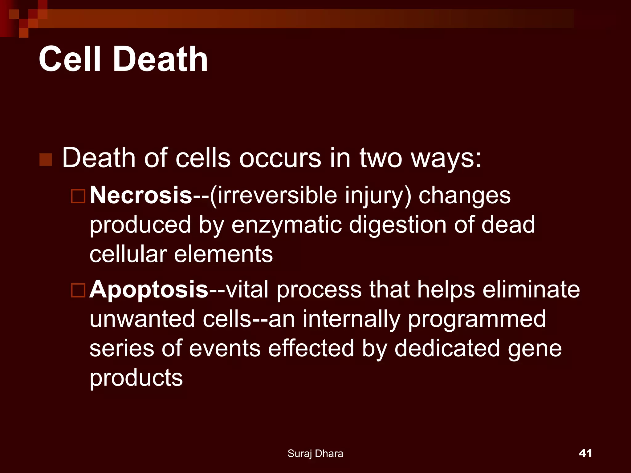 Cell injury & Cell death | PPTX