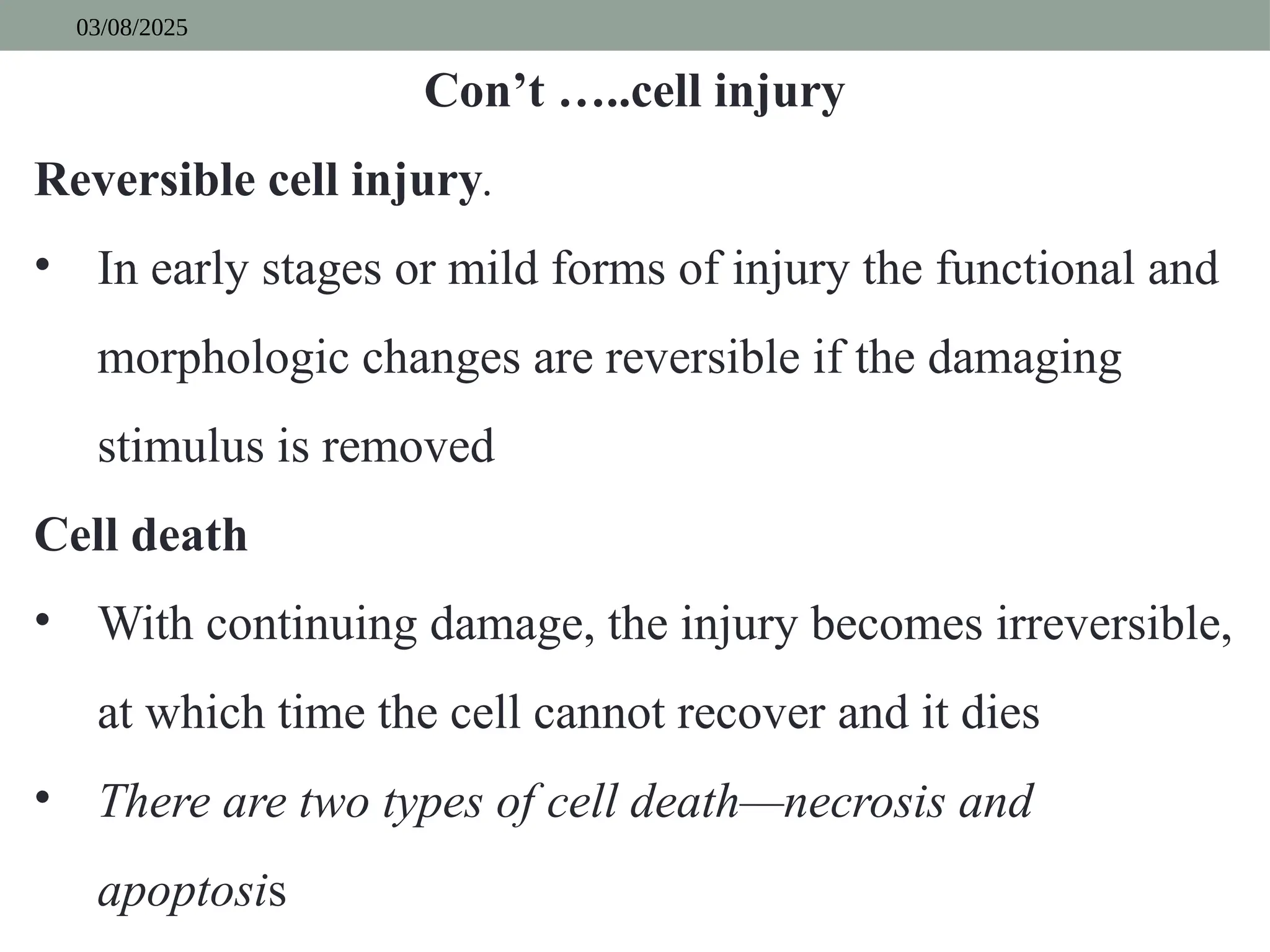 CELL INJURY, CELL DEATH, AND aging.pptx