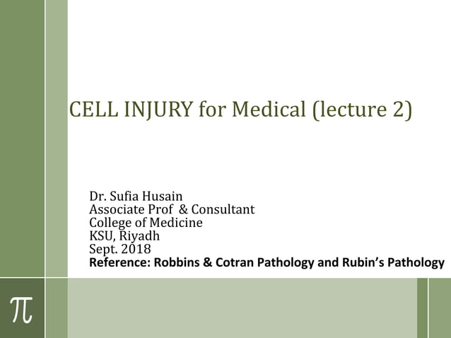 Cell injury l2 medical sept. 2018 | PPT