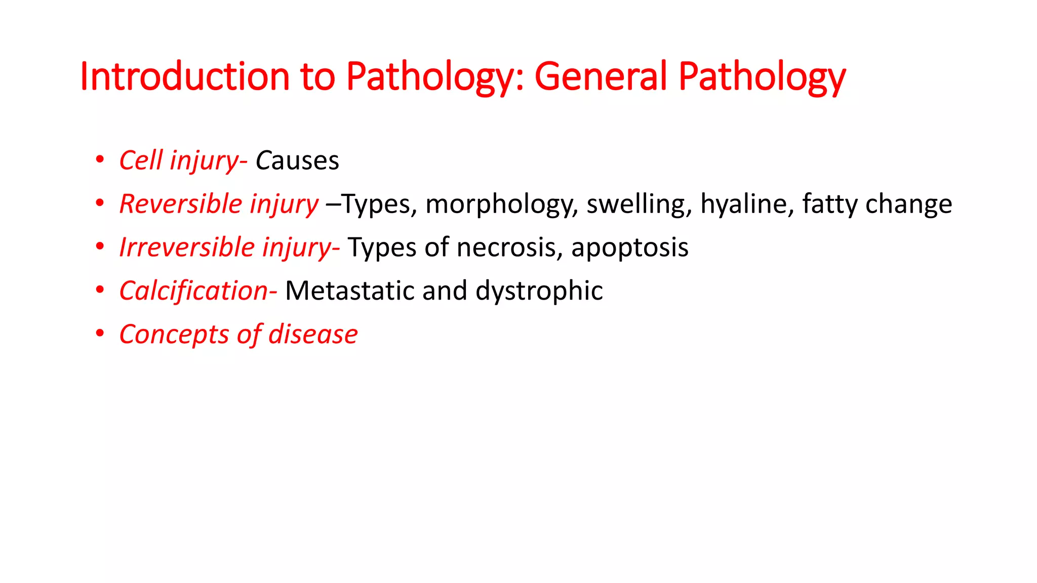Cell injury pathology | PPTX