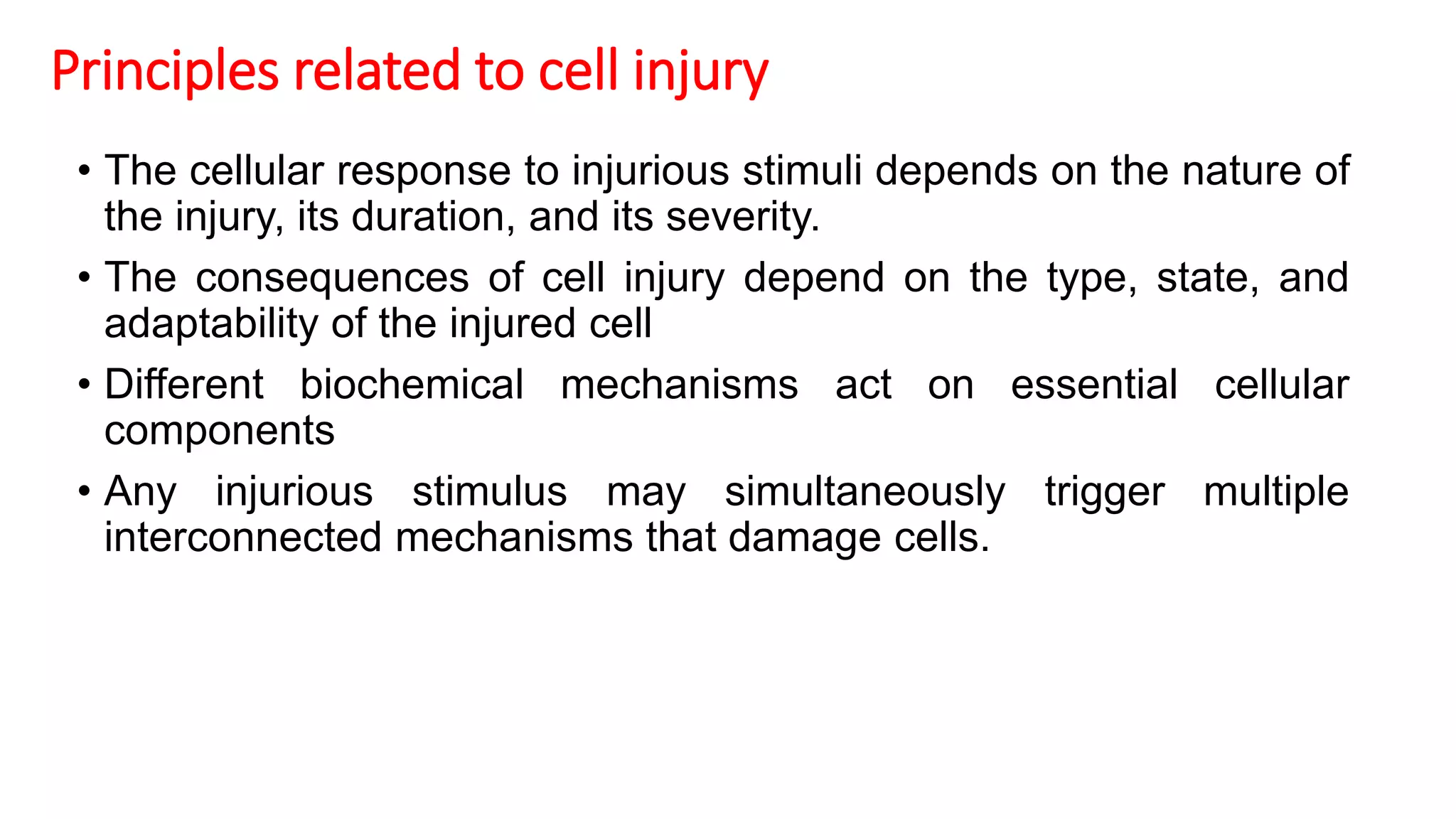 Cell injury pathology | PPTX