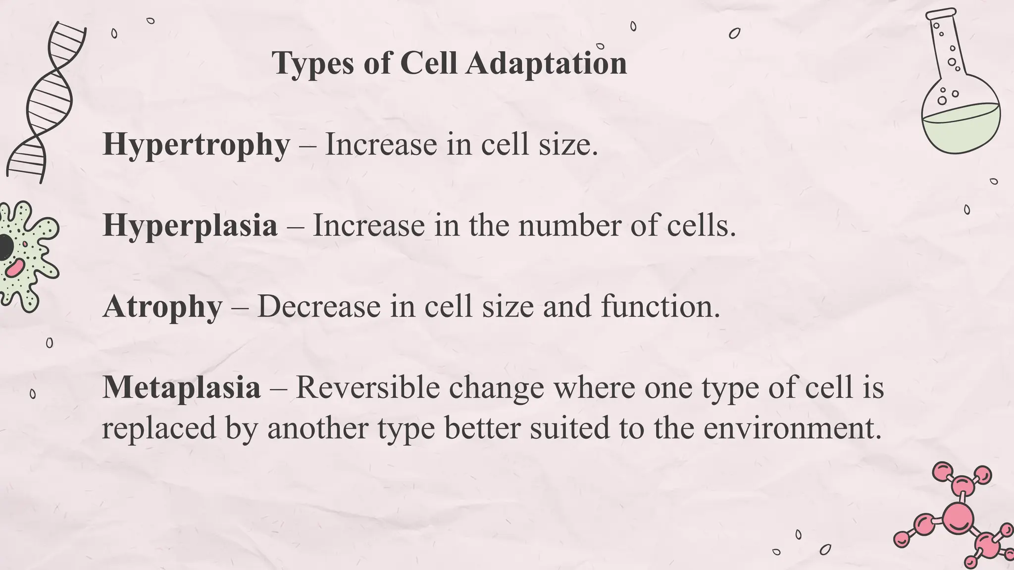 cell inury and its type and cell adaptation | PPTX