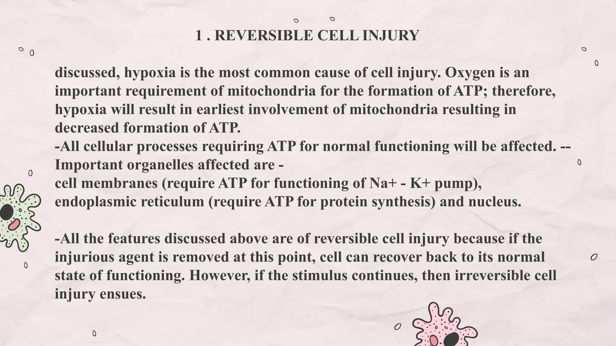 cell inury and its type and cell adaptation | PPTX