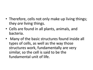 Cell is a_basic_unit_of_life[1]-1 | PPTX