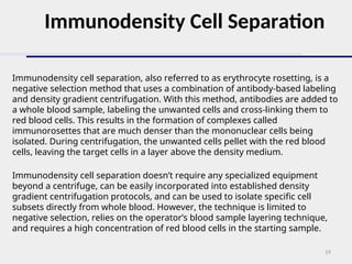 cell isolation and its method for all types of cell | PPT