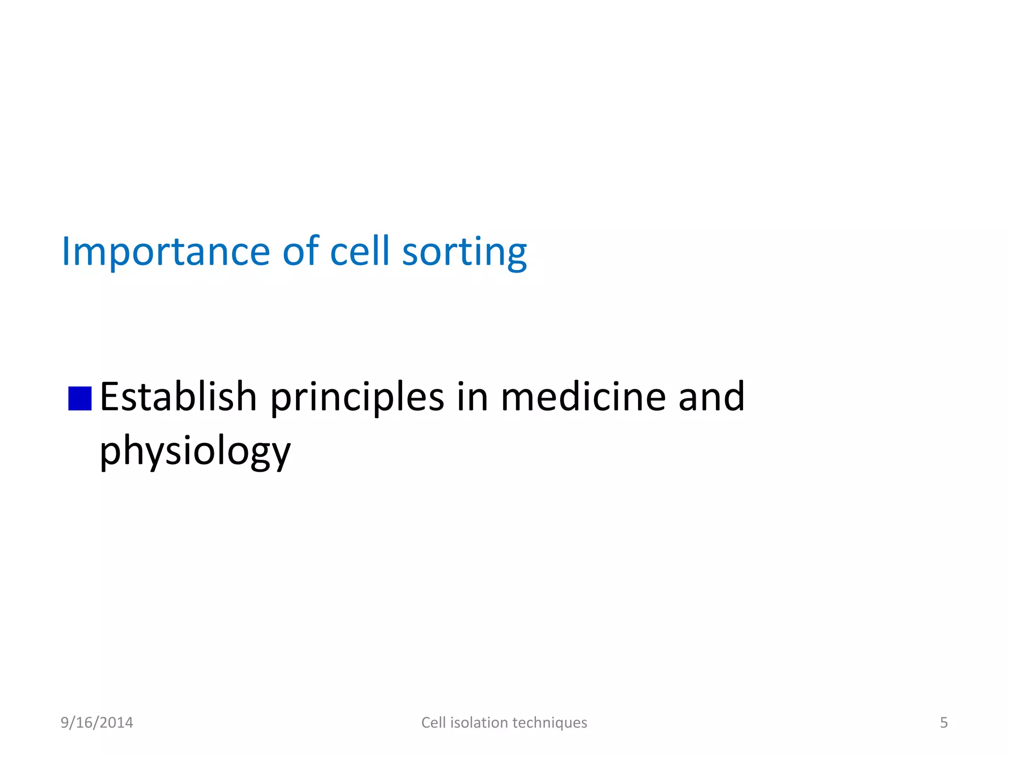 Cell isolation technique | PPTX