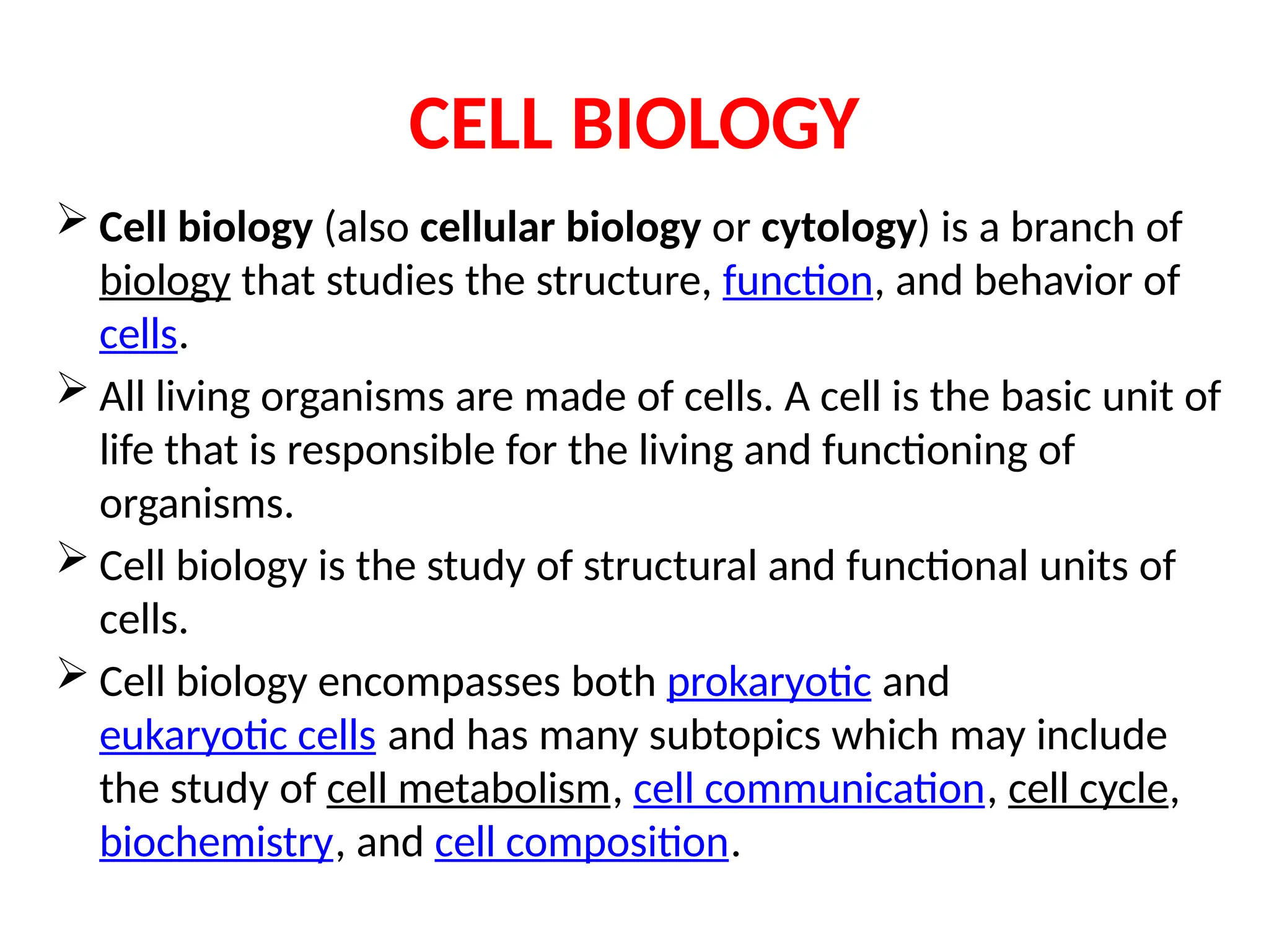 CELL AND ITS THEORY By Dr. A. Jayaprakash.pptx | Biological Sciences ...