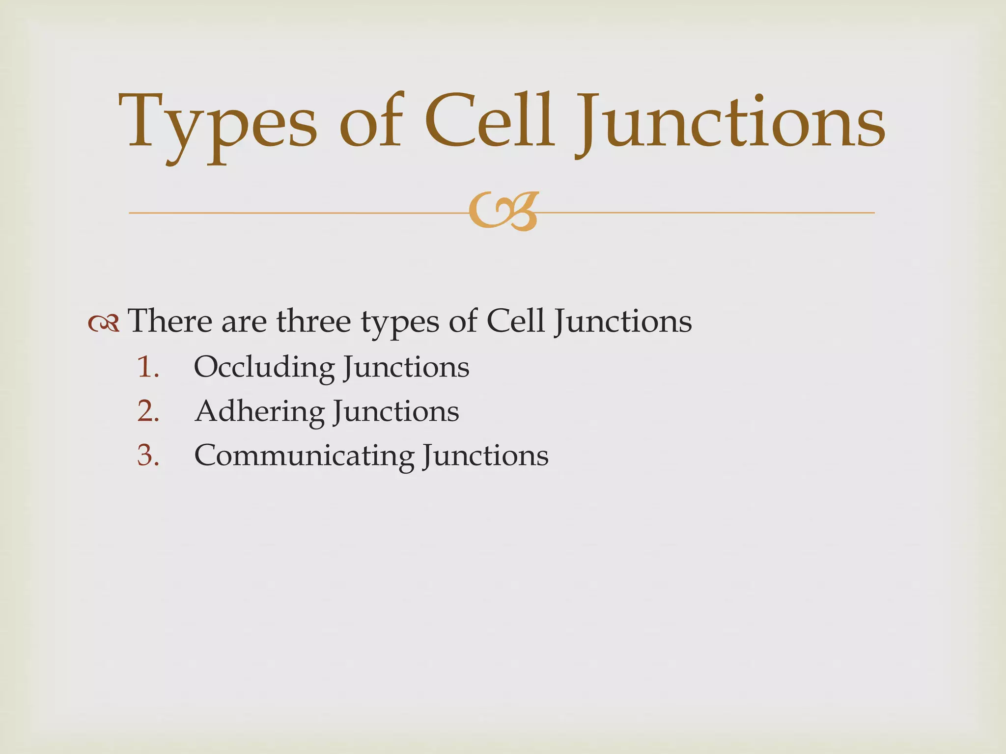 Cell junctions and cell division | PPTX