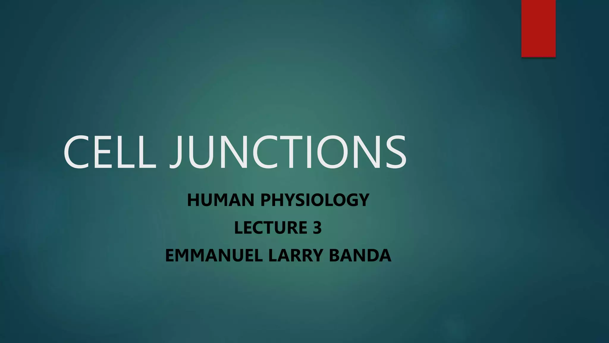 CELL JUNCTIONS lecture .pptx