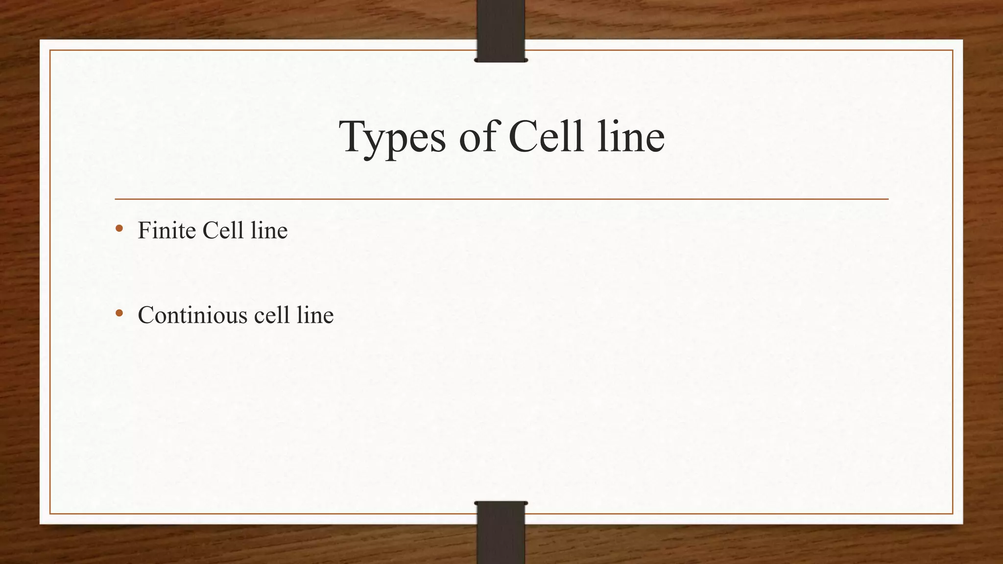 Cell line culture | PPTX