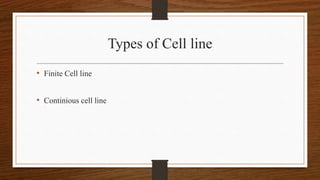 Cell line culture | PPTX