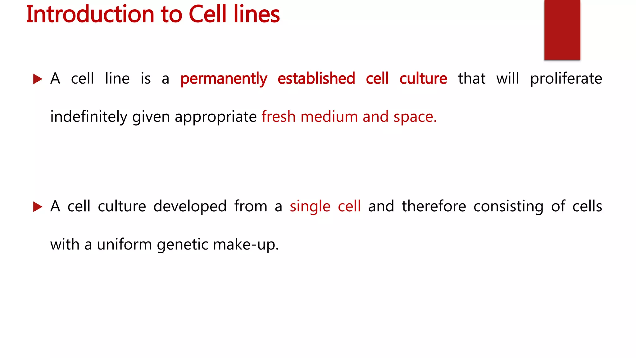 Cell lines | PPTX