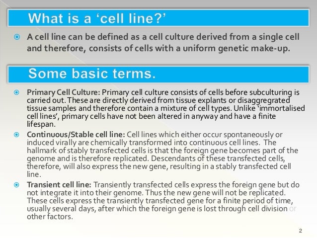 Cell lines