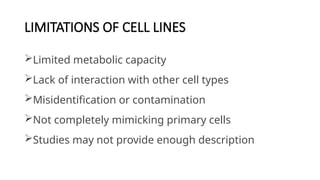 CELL LINES : How to maintain And Sub Culture | PPT