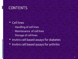Cell lines | PPT