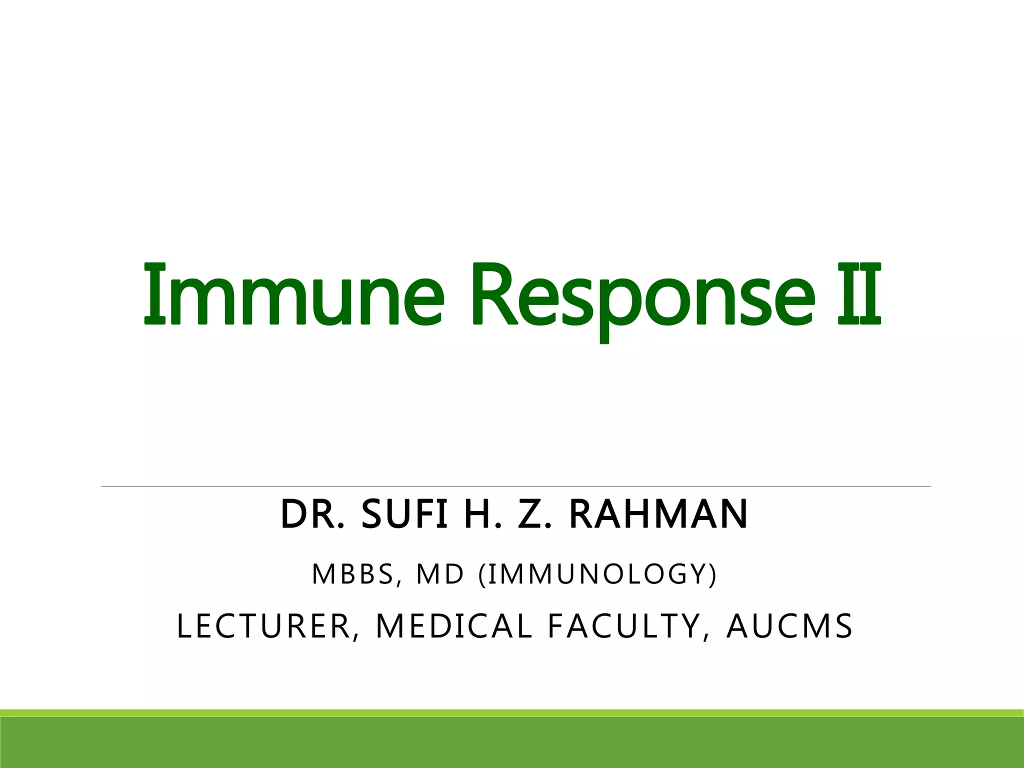 Cell mediated immune response | PPTX