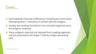 Cell mediated immunity | PPTX