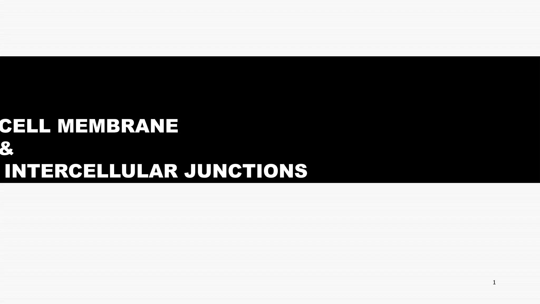 HISTOLOGY OF CELL MEMBRANE & JUNCTIONS.pptx