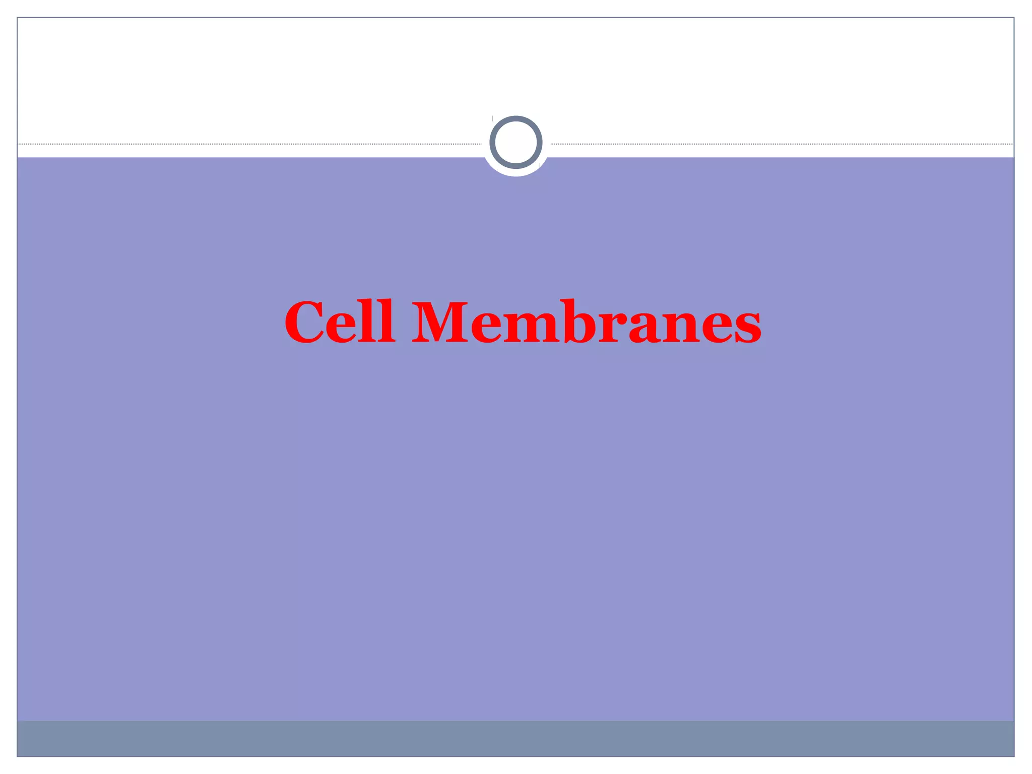 Cell membrane | PPT