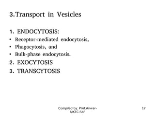 2. Structure of cell membrane & transmembrae movements of substances | PDF