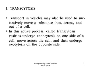 2. Structure of cell membrane & transmembrae movements of substances | PDF