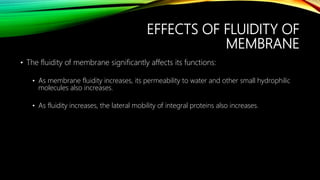 Cell membrane by Dr.Tehmas | PPTX | Chemistry | Science