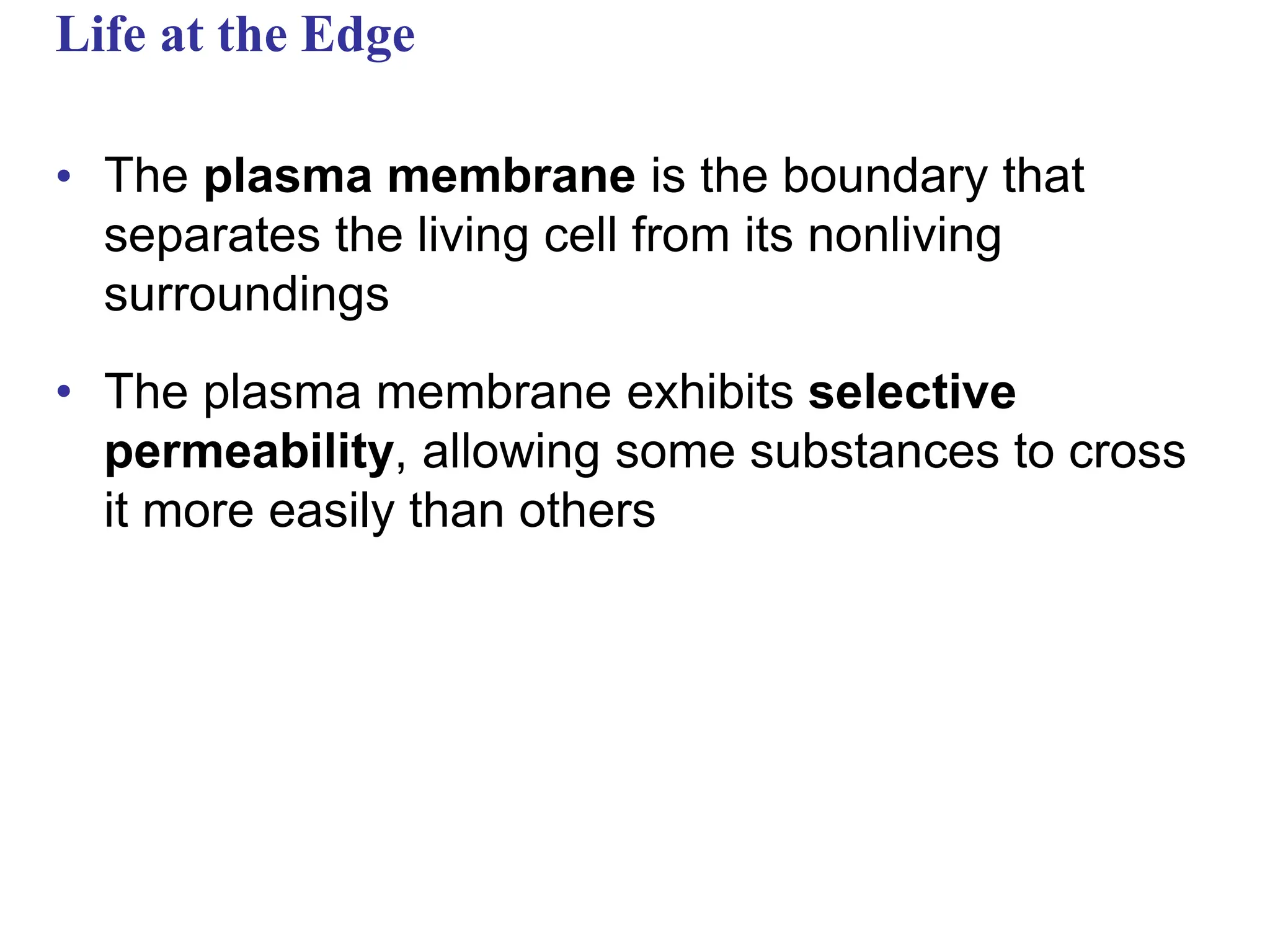 As level biology cell membrane chapter notes | PPT