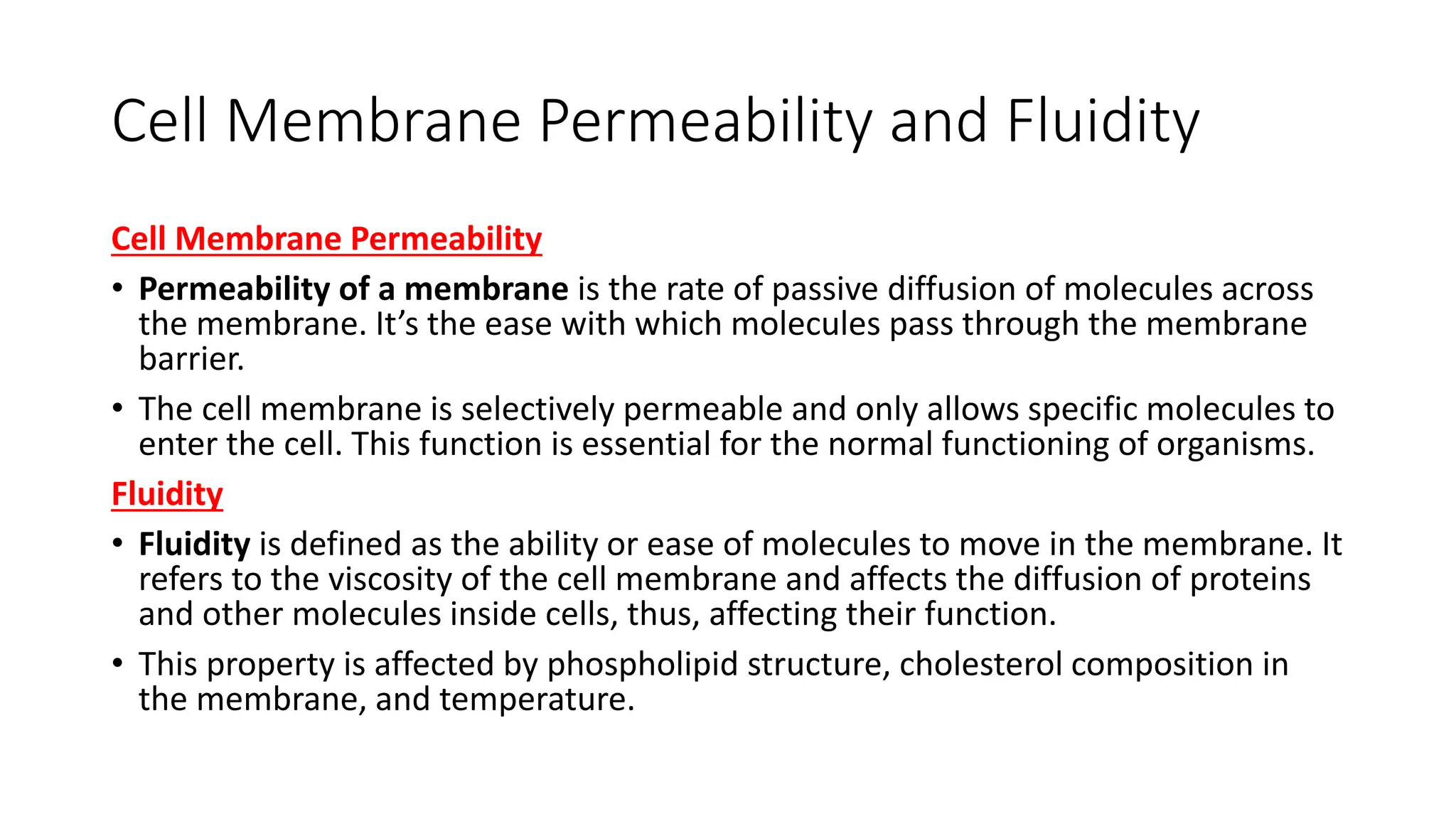 Edexcel IAS Biology Unit 1 Cell Membrane | PPTX