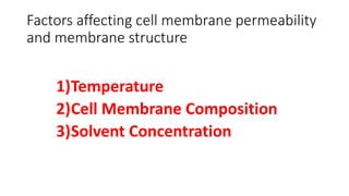 Edexcel IAS Biology Unit 1 Cell Membrane | PPTX