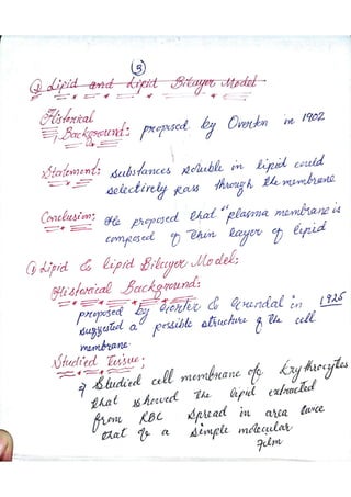 Structure and Function of the Human Cell membrane | PDF