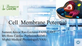 cell membrane potentials picture.pptx.... | PPT