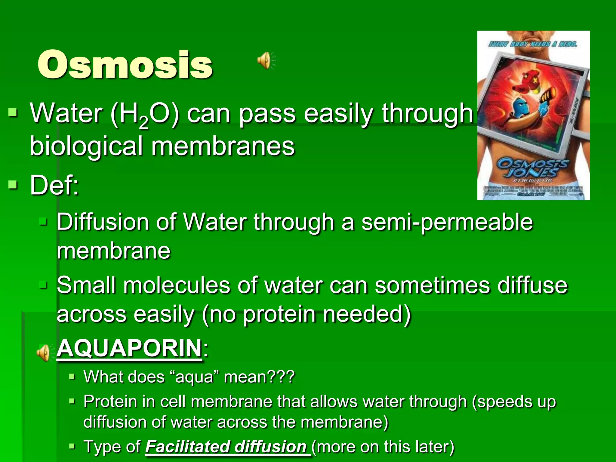 Cell membrane powerpoint diffusion and osmosis revised | PPTX | Biological Sciences | Science