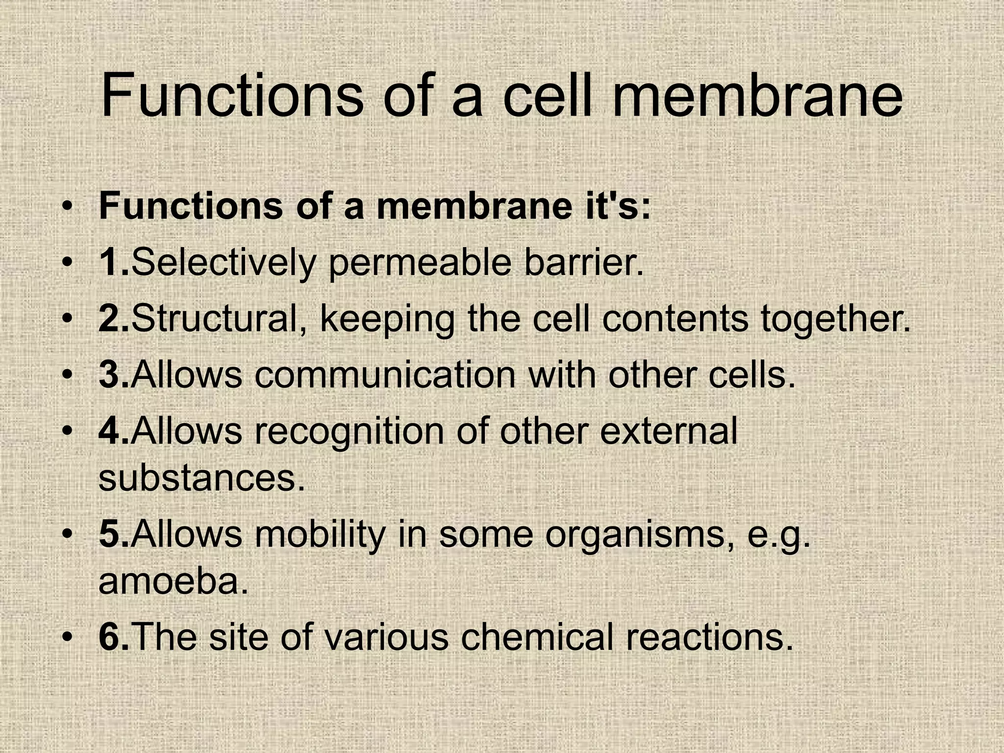 Cell Membranes! | PPT