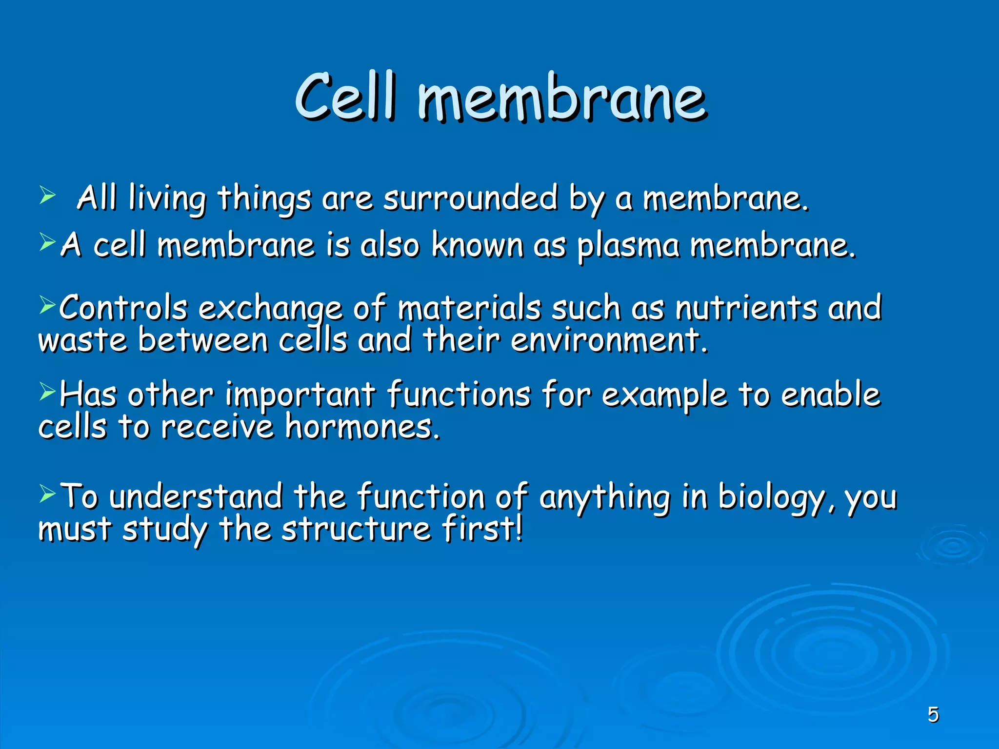 Cell Membranes | PPT